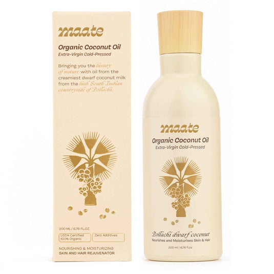 Maate Organic Coconut Oil | Extra Virgin Cold Pressed | Zero Heat ...